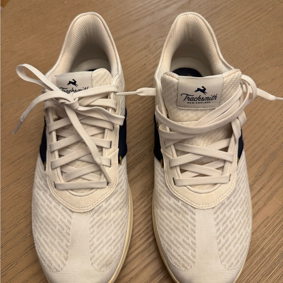 Tracksmith | Shoes | Tracksmith Cream And Blue Eliot Runner With Modern ...
